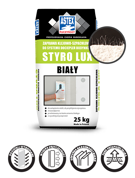 STYRO LUX Extra white fiber | Professional Building Chemistry Astex